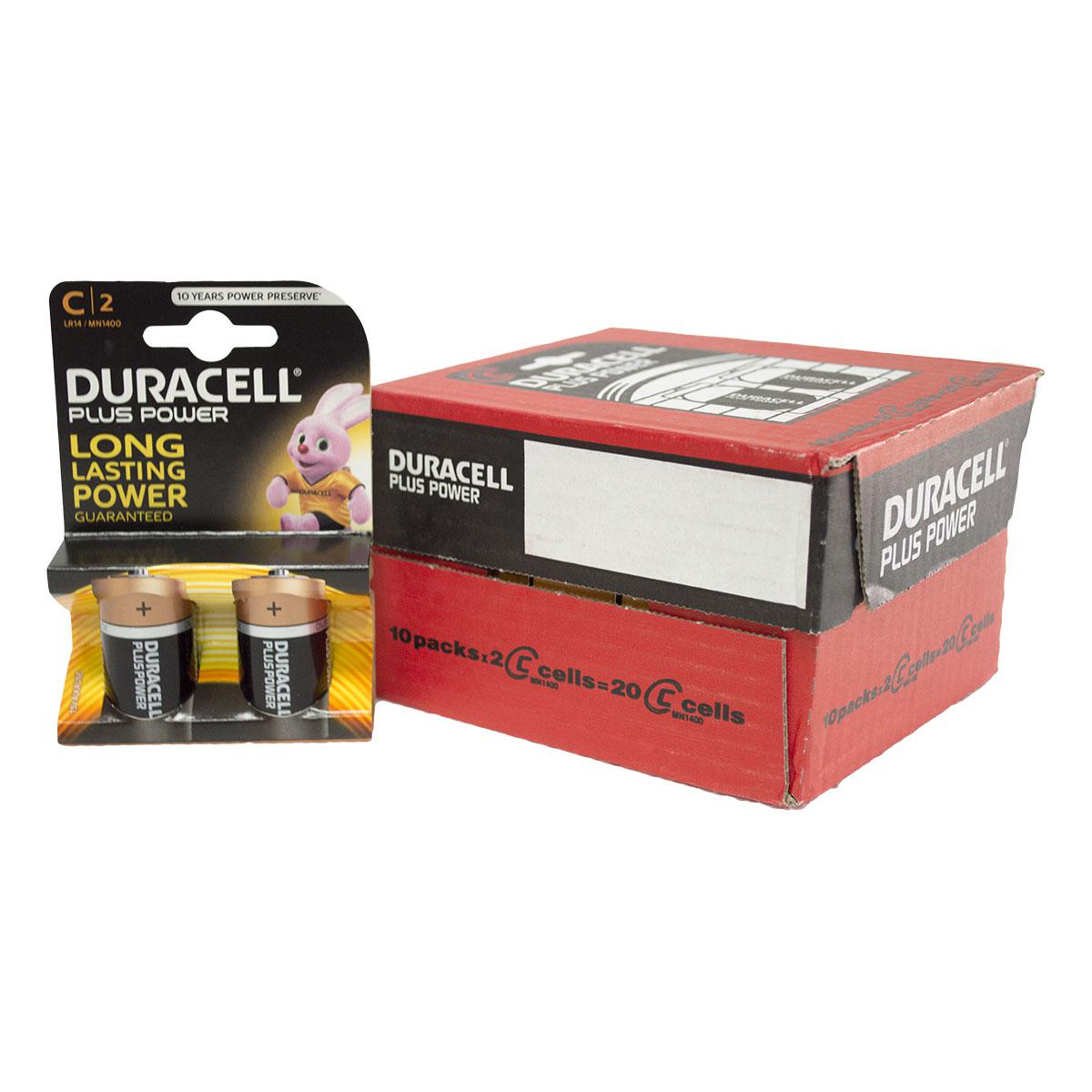 Box Quantities Of Duracell Plus Power C Batteries - www.batterycharged ...
