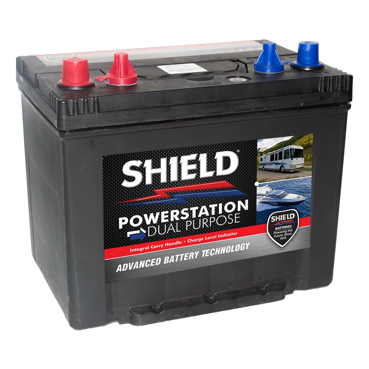 Shield 12v 85Ah MF24-85 Powerstation MF Leisure Battery - FREE UK ...