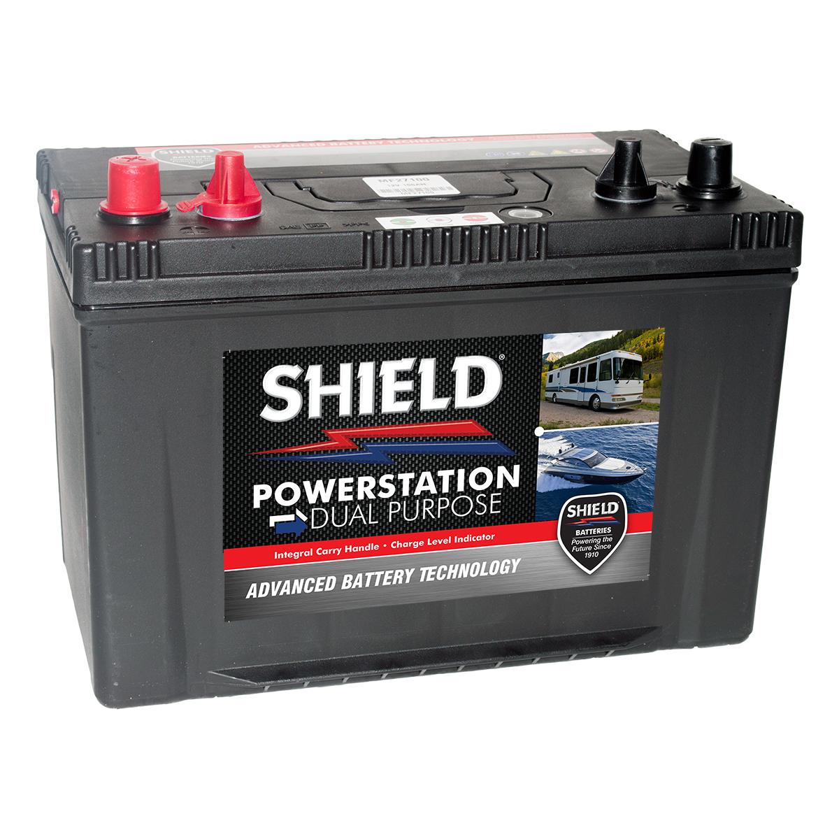 Shield 12v 100Ah MF27-100 Powerstation MF Leisure Battery - FREE UK ...