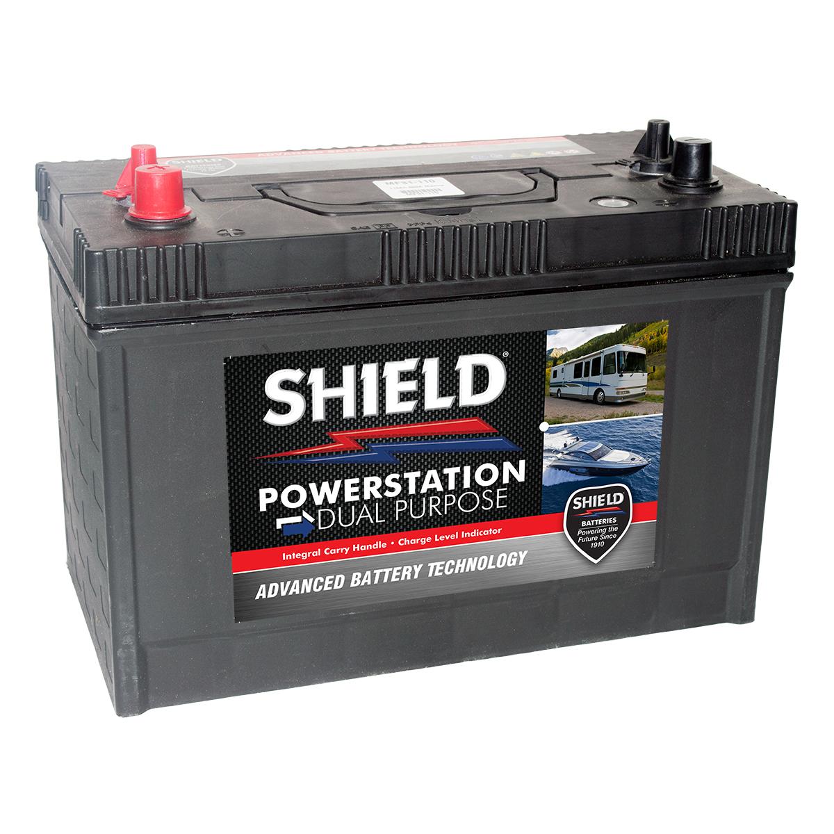 Shield 12v 110Ah MF31-110 Powerstation MF Leisure Battery - FREE UK ...