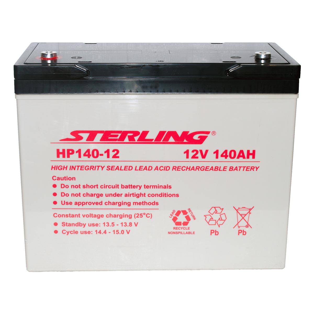Sterling HP140-12 12v 140Ah SLA/VRLA Battery - www.batterycharged.co.uk