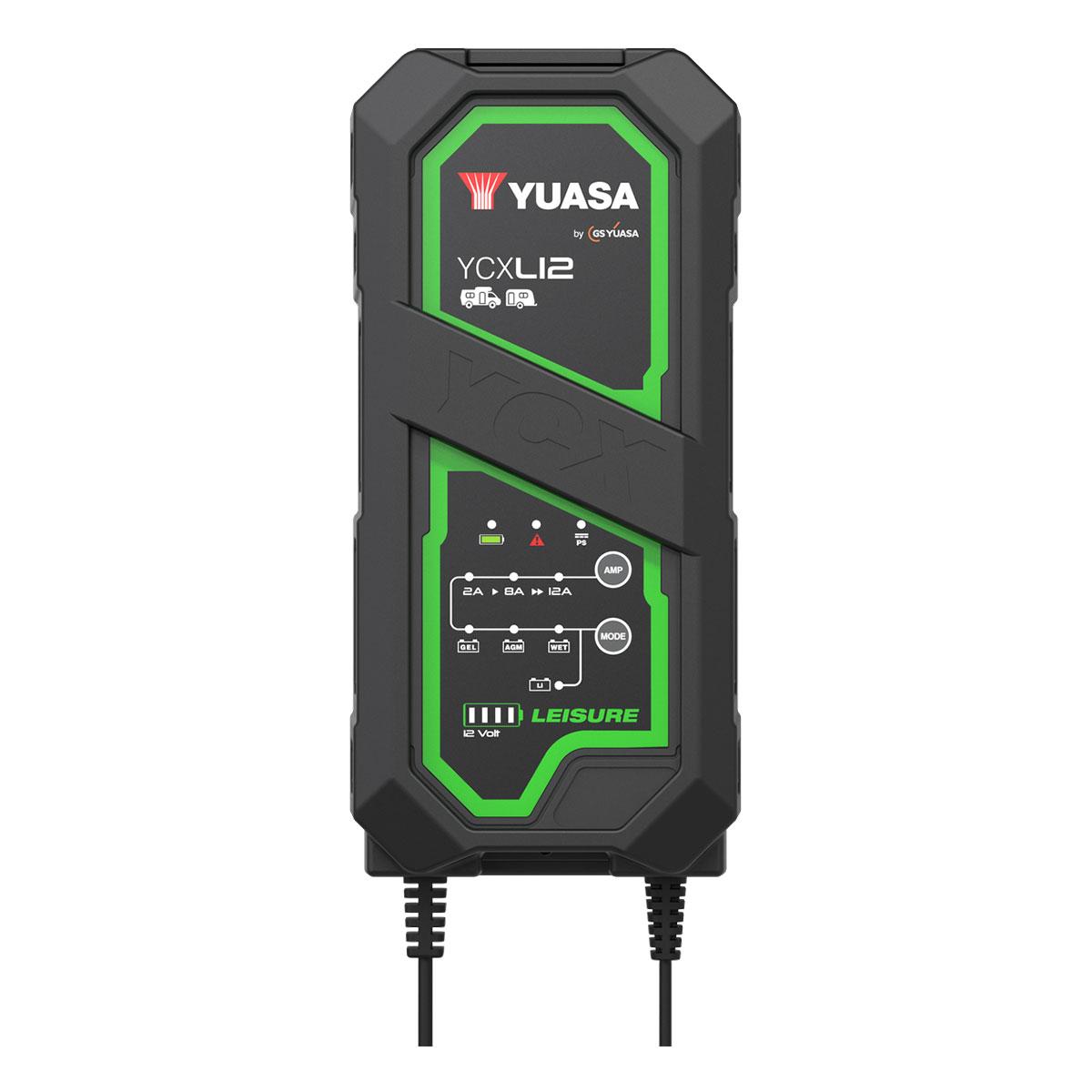 Yuasa YCXL12 12v 12A 9 Stage Smart Leisure Battery Charger & Maintainer – FREE UK mainland delivery