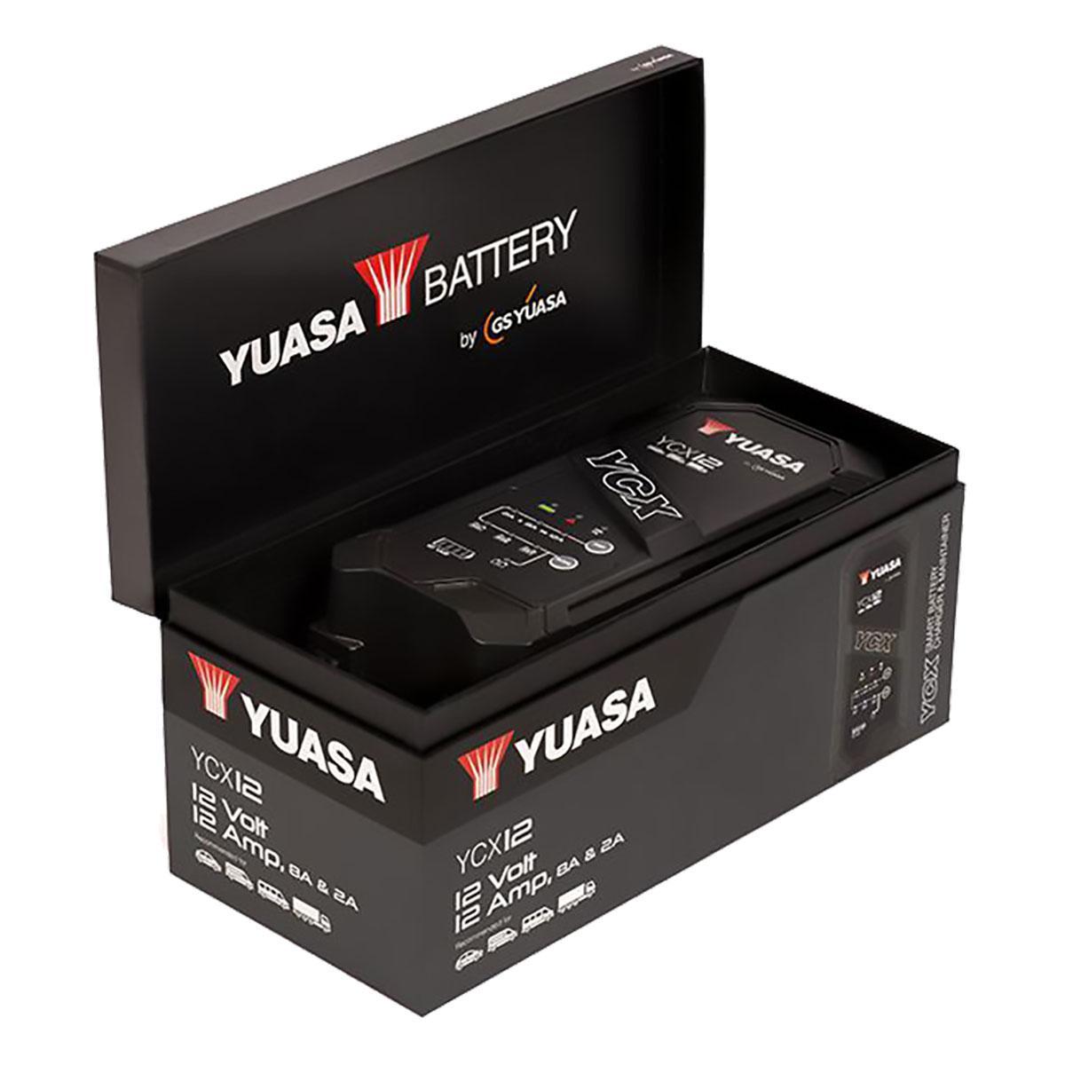 YCX12 Yuasa 12V 12A 9 Stage Smart Battery Charger & Maintainer – FREE ...